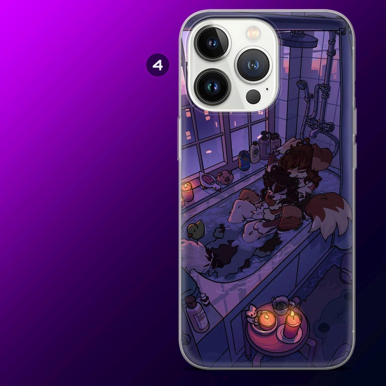 Furry Fandom Phone Case Fursuit Protogen Cover for iPhone 17pro, 16, 15 ...
