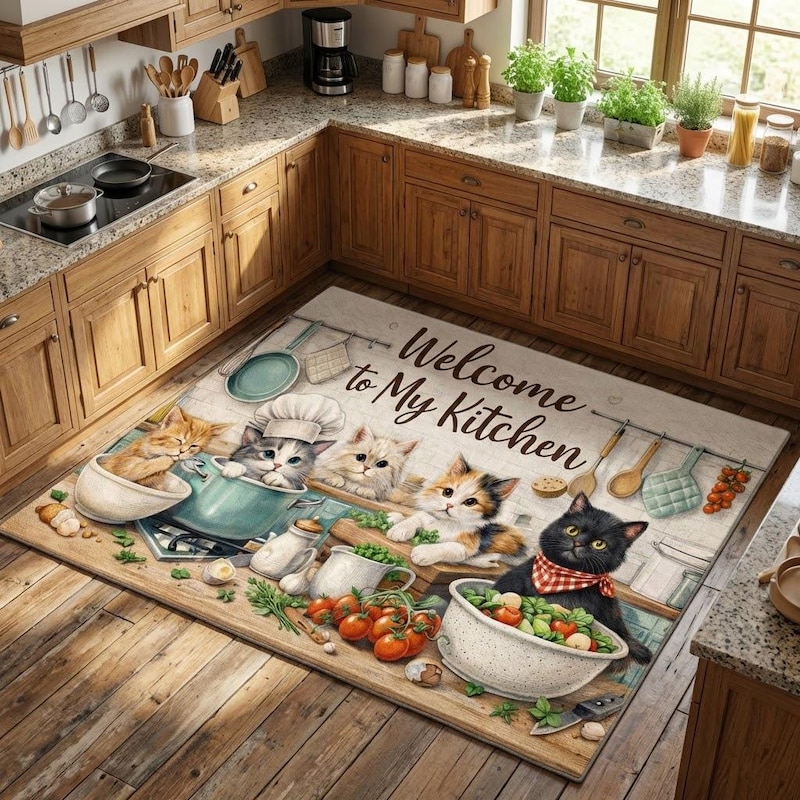 Cat Theme Kitchen Rugs - Etsy
