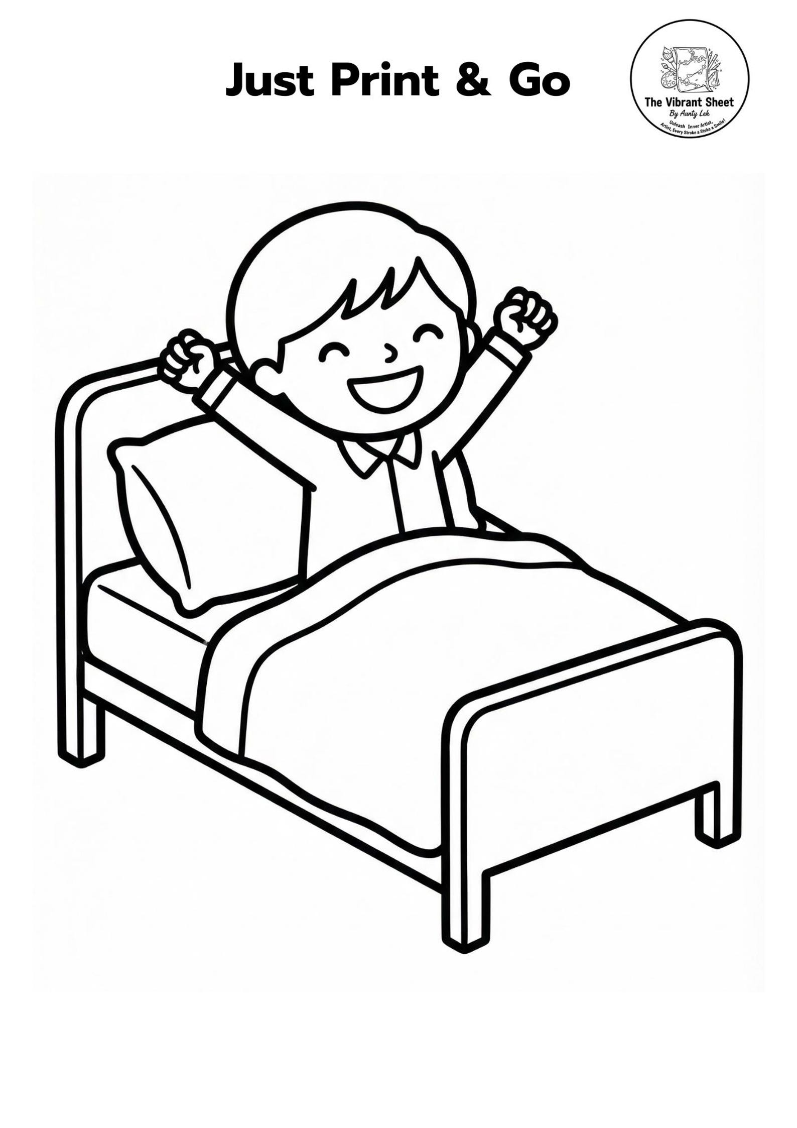 Daily Routine Coloring Book | Special Education Printable | Fine Motor ...