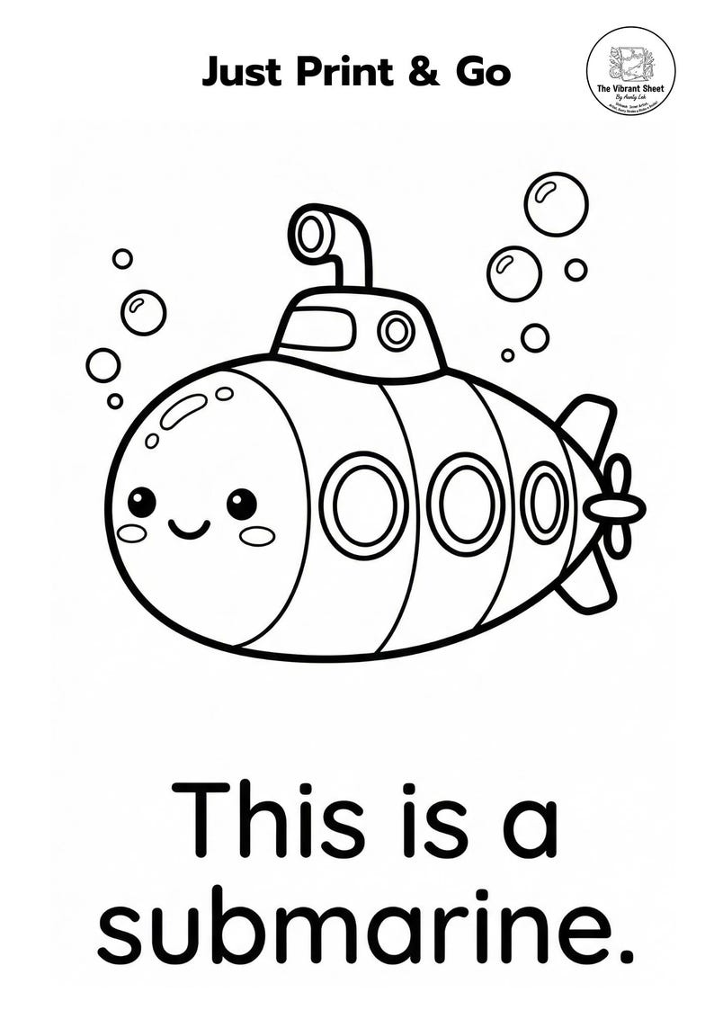 Vehicle Coloring Book | ESL Vocabulary, Ages 5-7 (instant Download) - Etsy