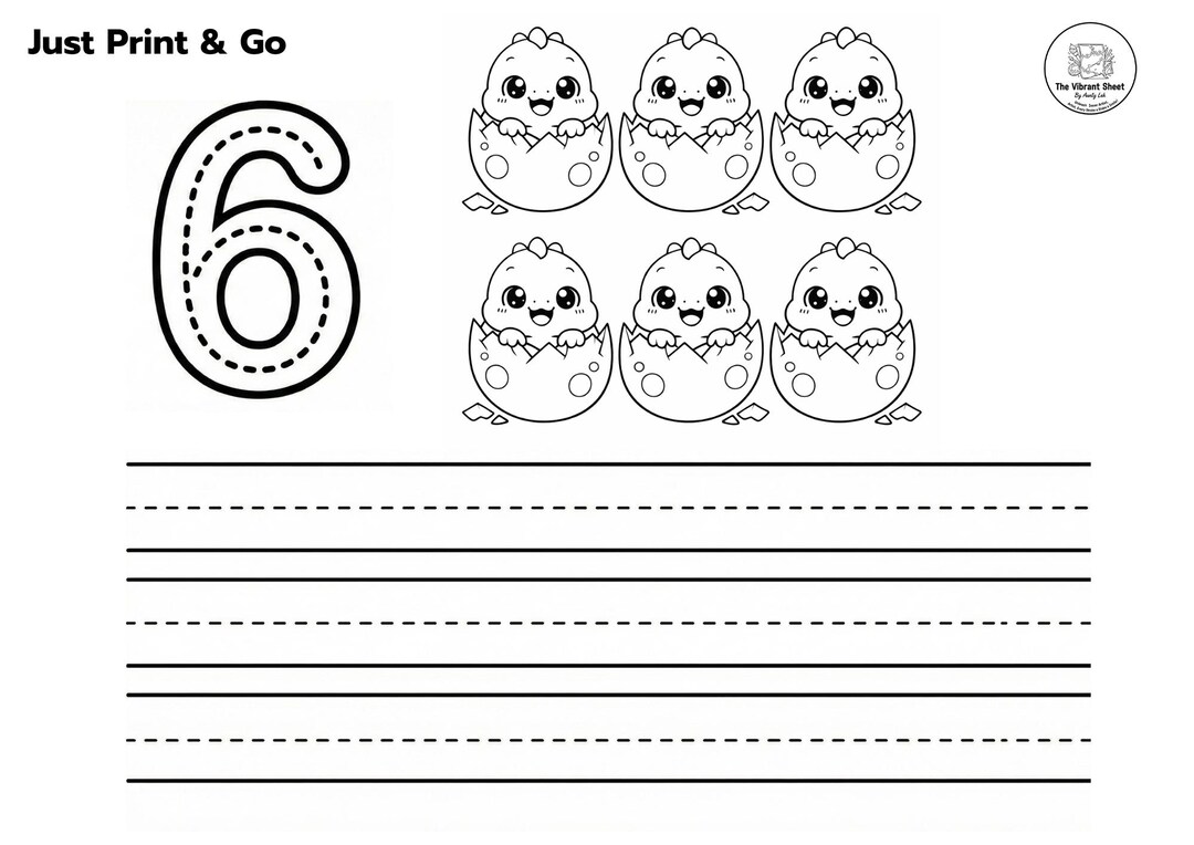 Dinosaur Egg Counting 1–10 Coloring Worksheets for Preschool Homeschool ...