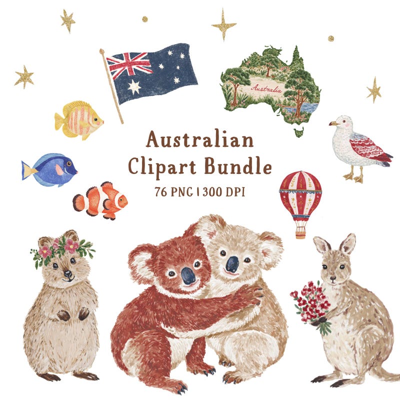 Australian Bush Clipart - Etsy UK