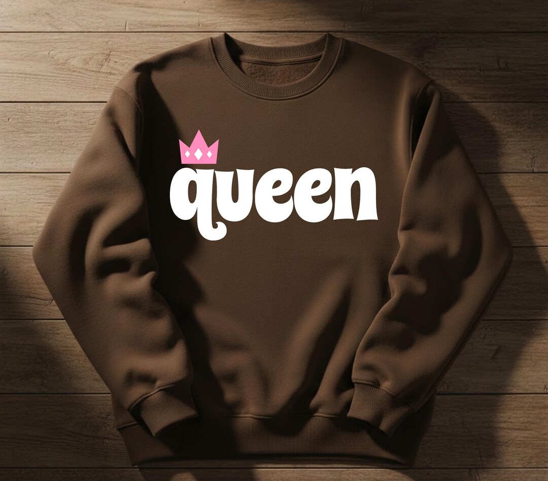 Queen Sweatshirt for Women • Cute Crown Graphic Sweater • Queen ...