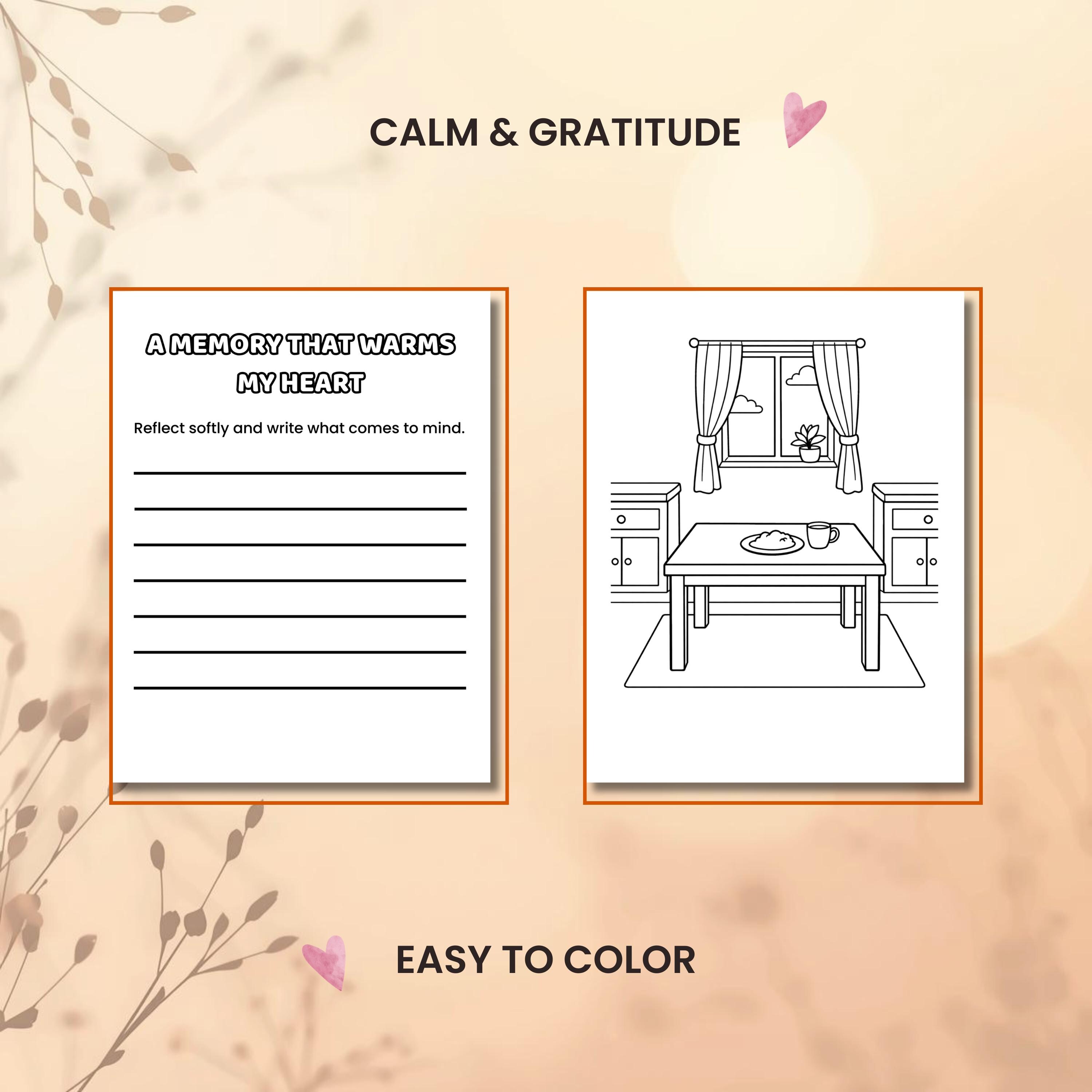 Large Print Coloring Book for Seniors Easy Bold Pages - Etsy
