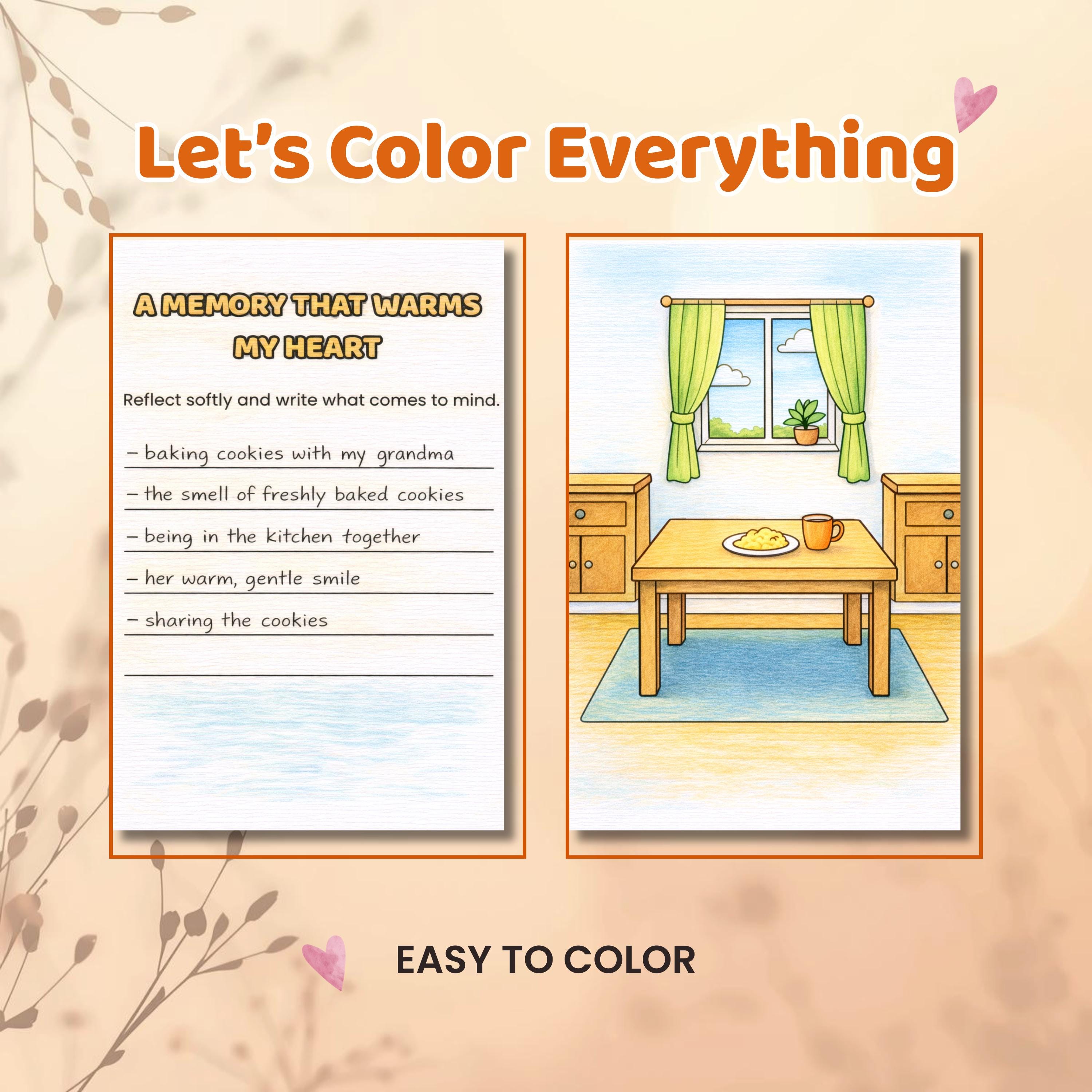 Large Print Coloring Book for Seniors Easy Bold Pages - Etsy