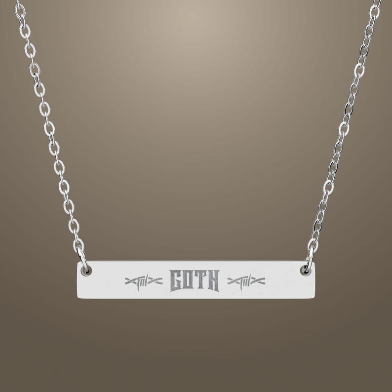 Barbed Wire Fence Goth Art Necklace | Gothic Jewelry Gift for Goth Girl ...
