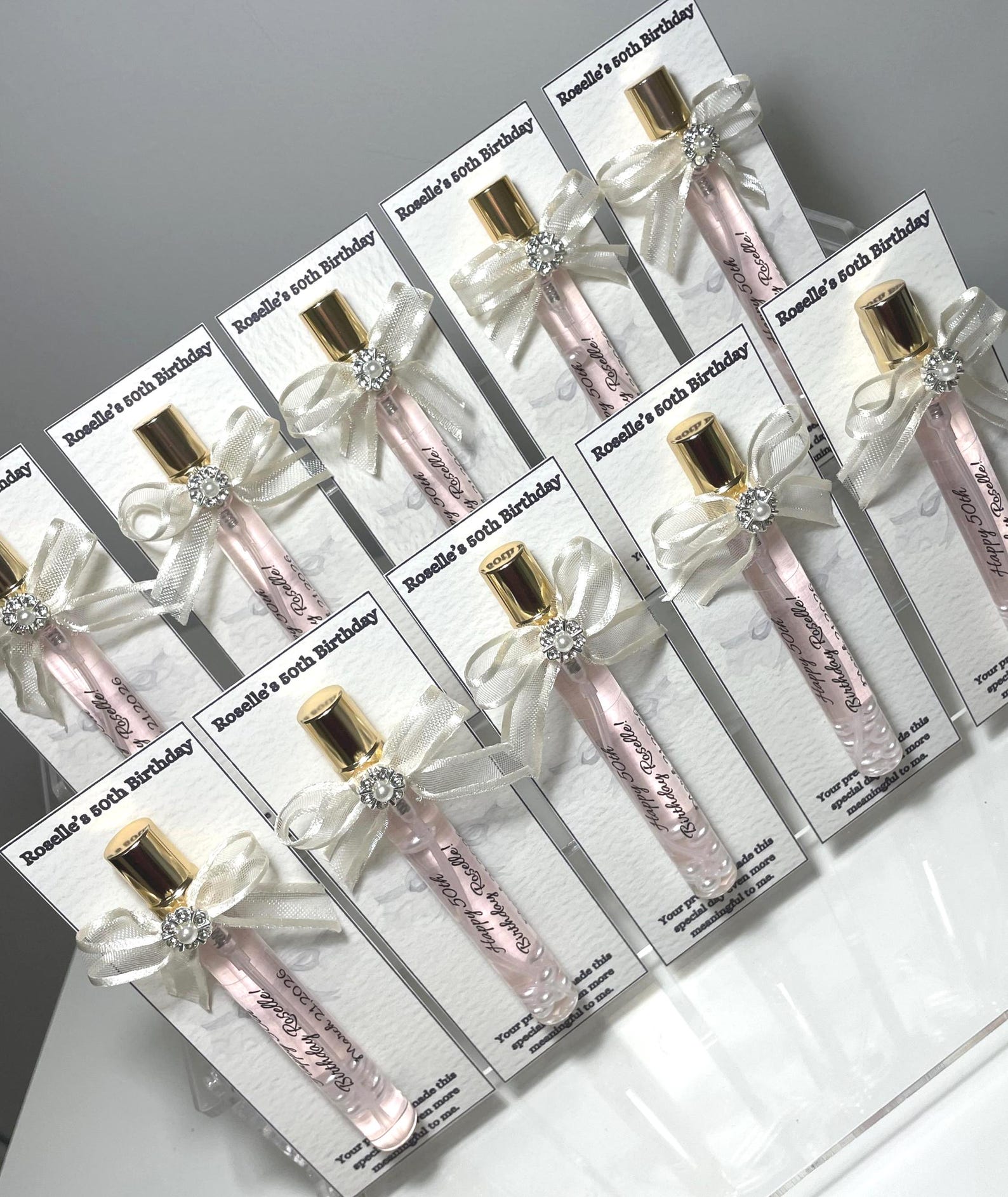Personalized Perfume Bottles Party Favors: Wedding or Bridal Shower ...