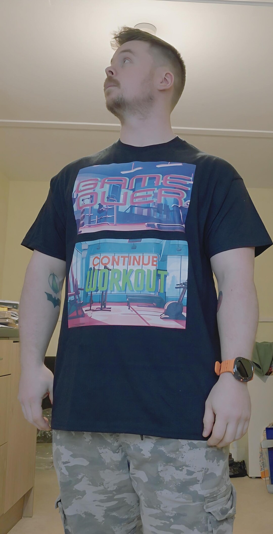 Gaming Gym Lifestyle Shirt | Retro Arcade Fitness Tee | Gamer Workout ...