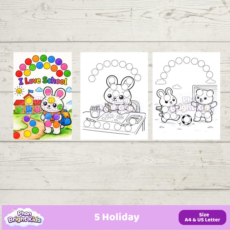 Holiday Dot Marker Coloring Pages– Easter, Halloween, Christmas ...