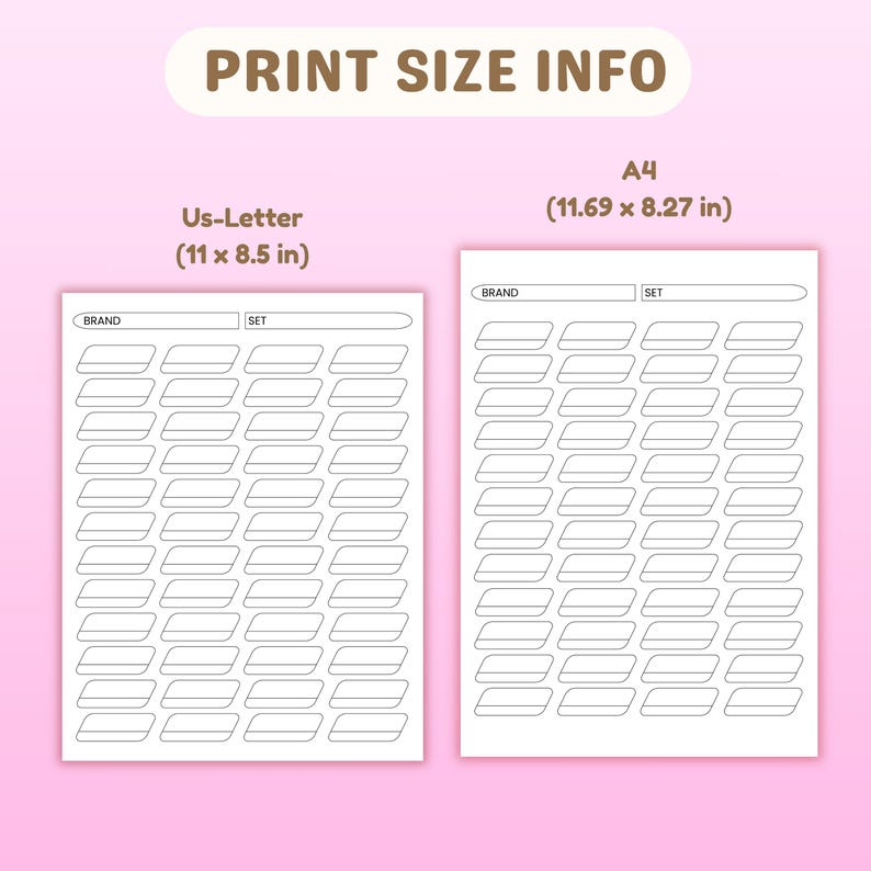Color Swatch Chart Printable PDF, Marker & Pen Swatch Sheet, Blank ...
