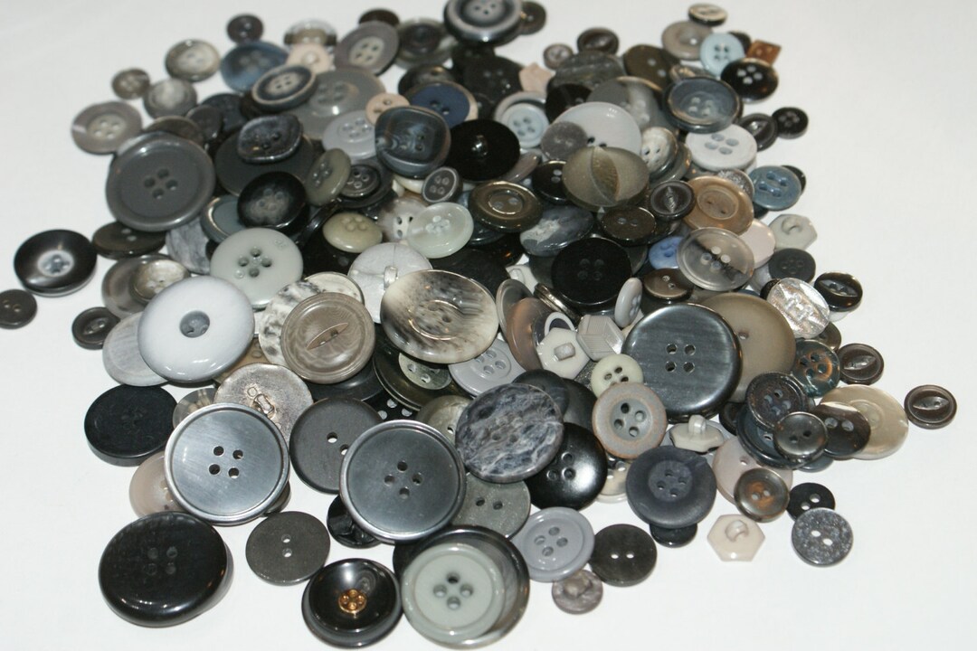 Vintage 300 Gray Buttons 3/8 to 1 1/8" , Lot 717 - Etsy