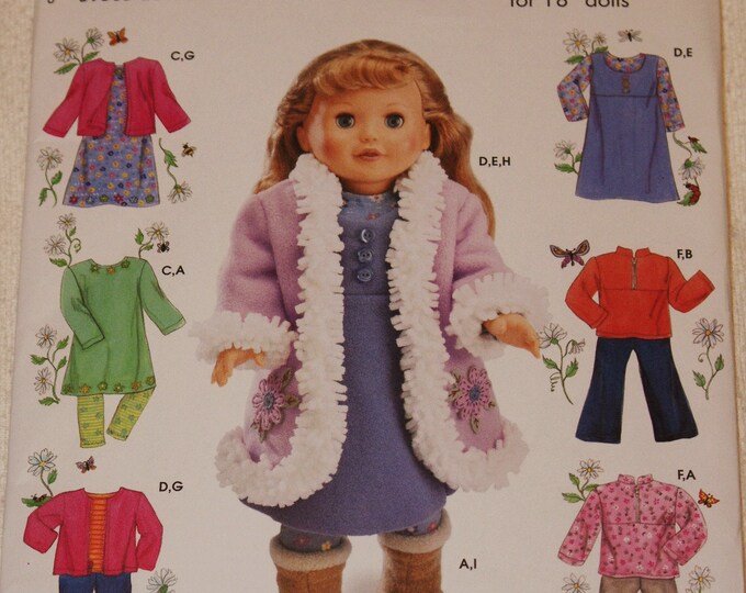New Simplicity 18' Doll Clothes Pattern 4786 - Etsy