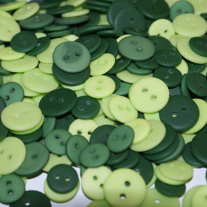 Green Buttons - Etsy