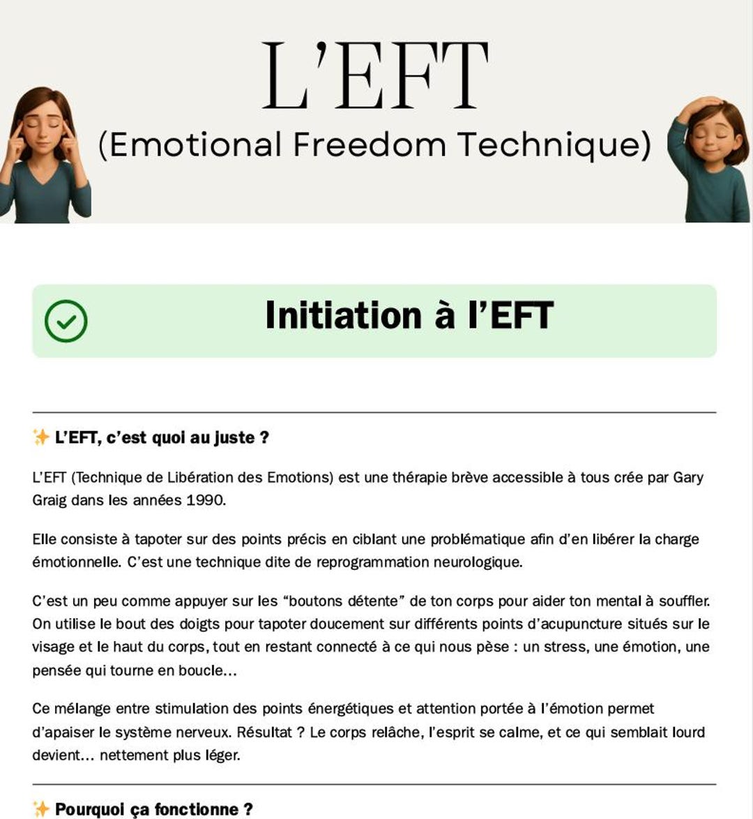 Introduction to EFT for a Gentle Start - Downloadable PDF - Etsy UK