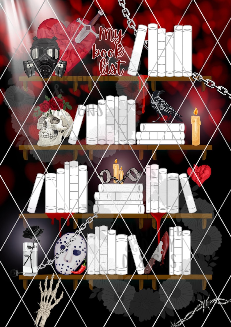 Printable Book List | Digital Reading Tracker | TBR List | Instant ...