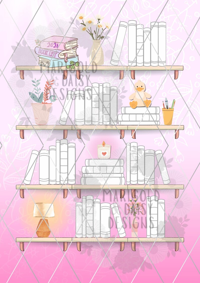 Printable Book List | Digital Reading Tracker | TBR List | Instant ...