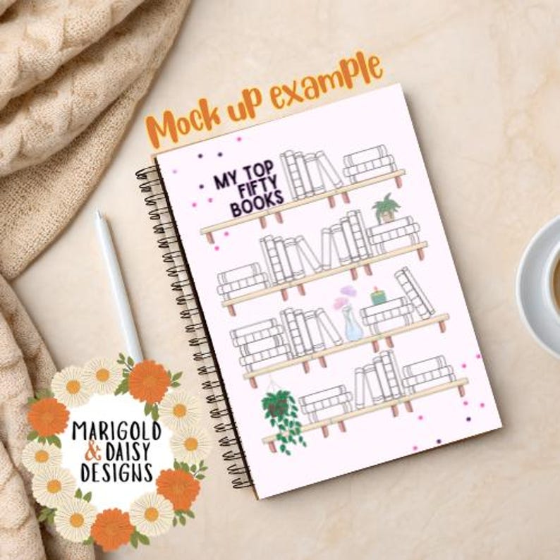 Printable Book List | Digital Reading Tracker | TBR List | Instant ...