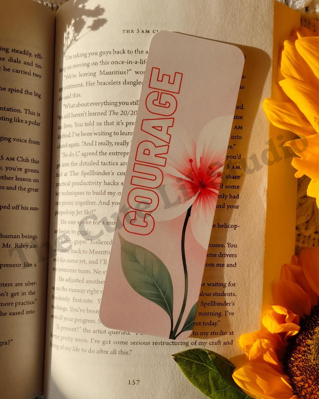 Courage Bookmark Printable • Motivational • Digital Bookmark PDF & PNG ...