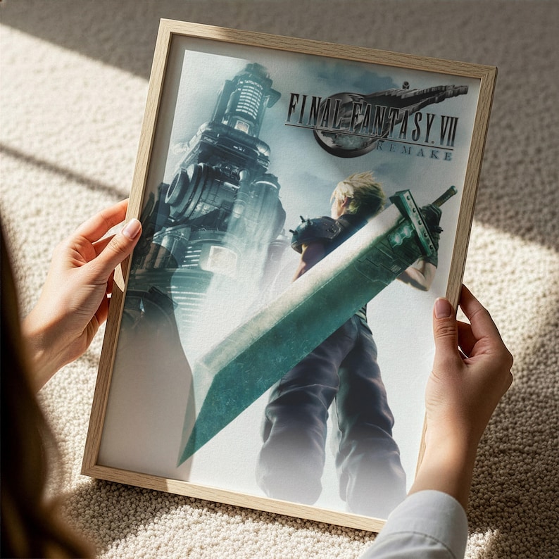 Final Fantasy VII Poster | Gamer Room Wall Art - Etsy