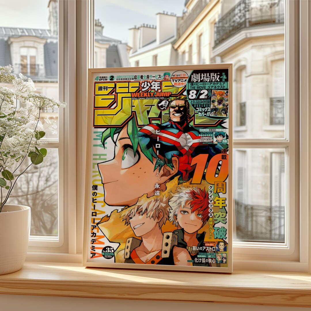 MHA Anime Poster Print, Manga Art, Anime Wall Decor, Anime Room Artwork ...