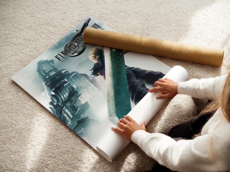 Final Fantasy VII Poster | Gamer Room Wall Art - Etsy