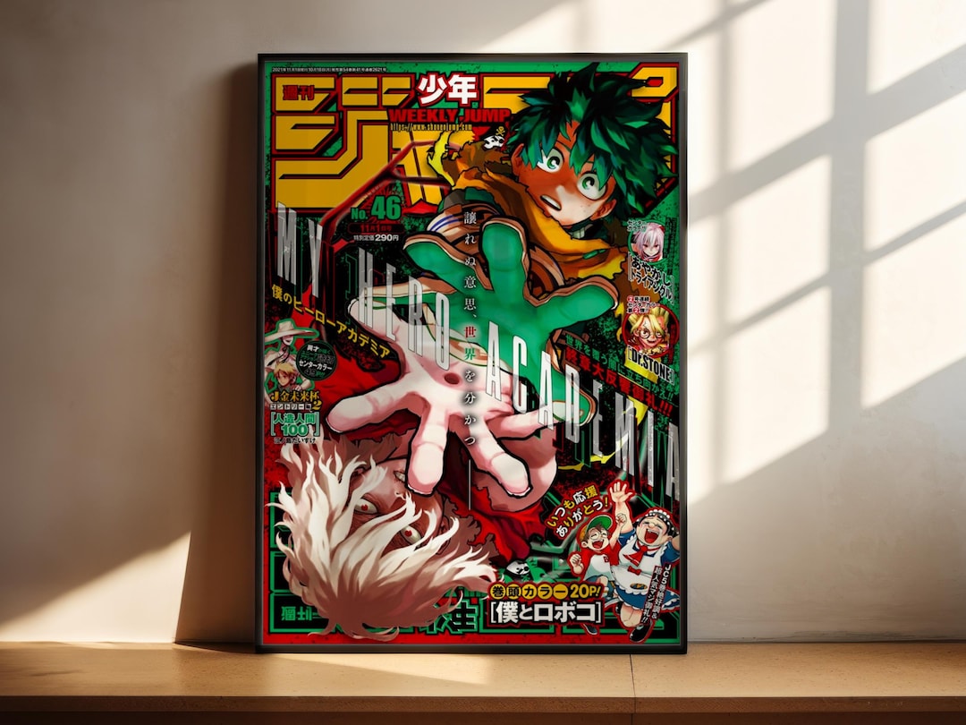 My Hero Academia Izuku Midoriya Shigaraki Tomura Anime Poster Print ...