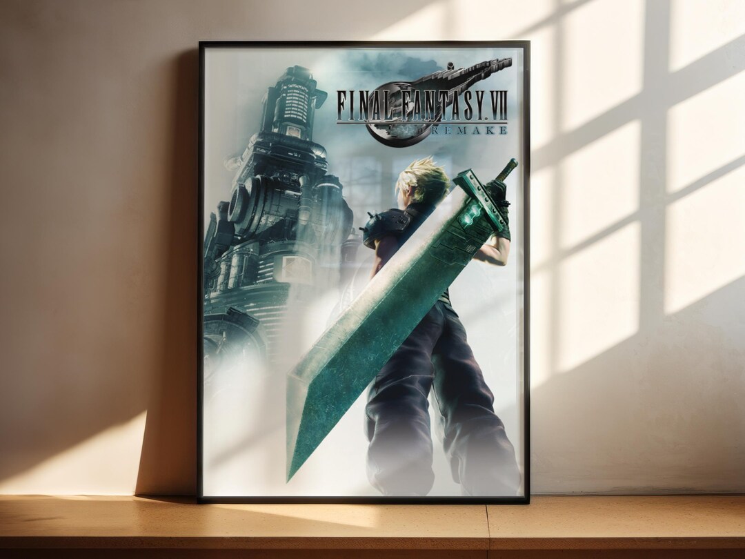 Final Fantasy VII Poster | Gamer Room Wall Art - Etsy