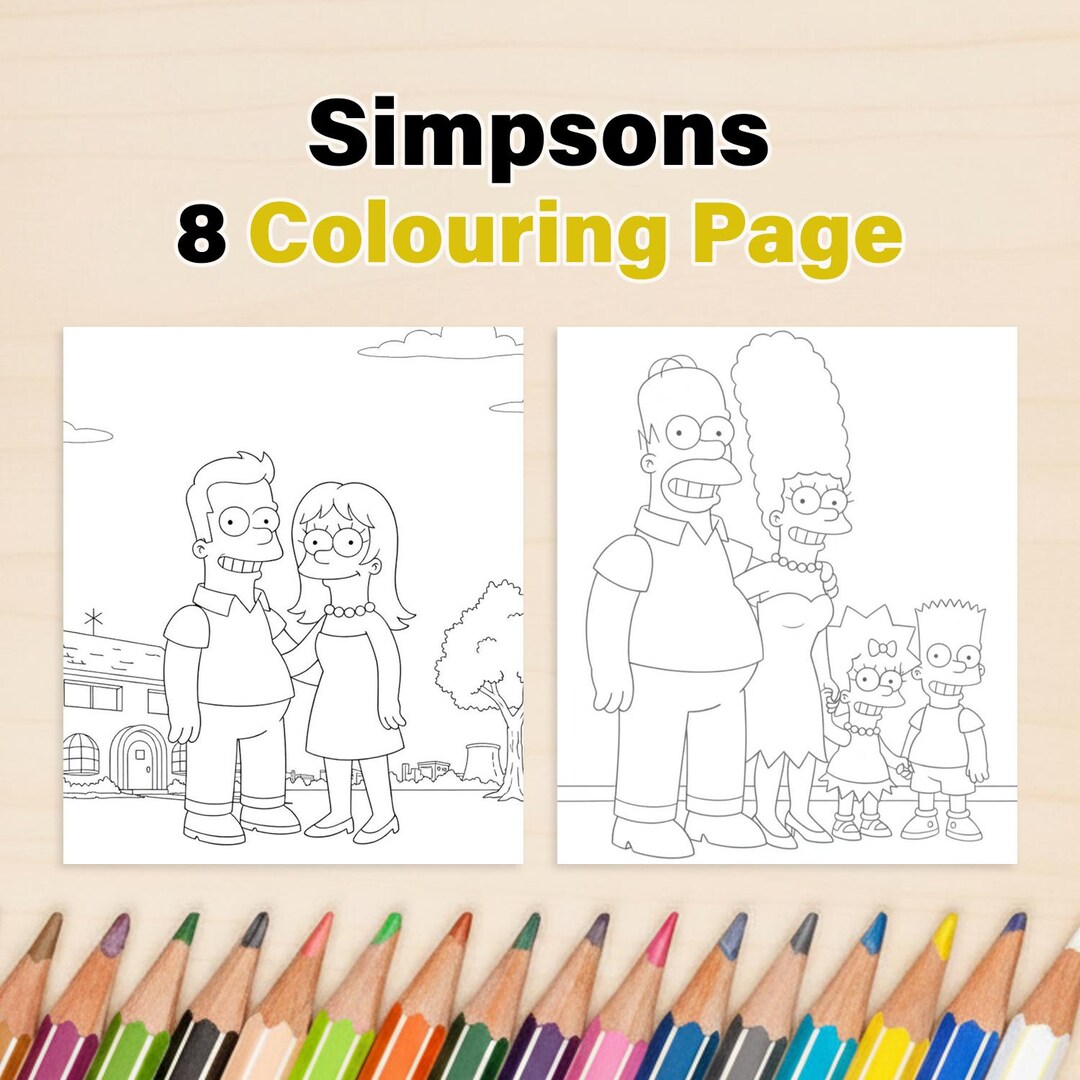 Simpsons Coloring Pages | Kids Cartoon Activity, Color Reference (PDF ...