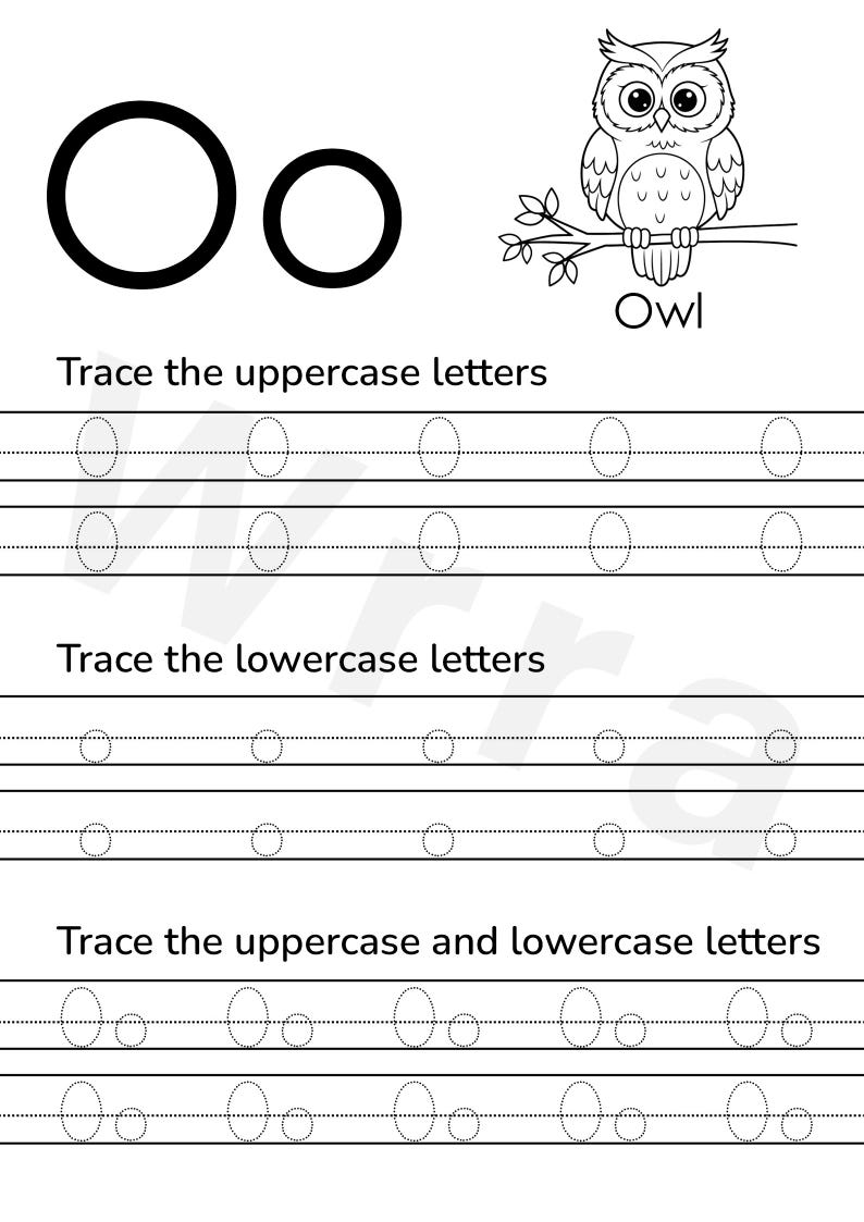 A–Z Alphabet Tracing Worksheets for Kids | Uppercase & Lowercase Letter ...