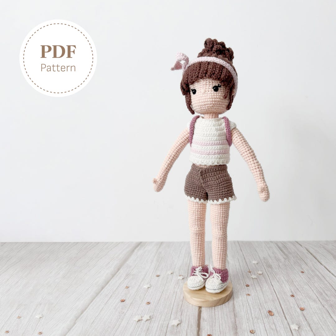 Crochet Doll Pattern | Annabelle Handmade Doll With Removable Summer ...