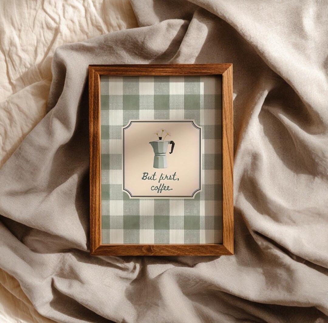 Vintage Coffee Poster, Cottagecore Wall Art,trendy Kitchen Wall Art ...
