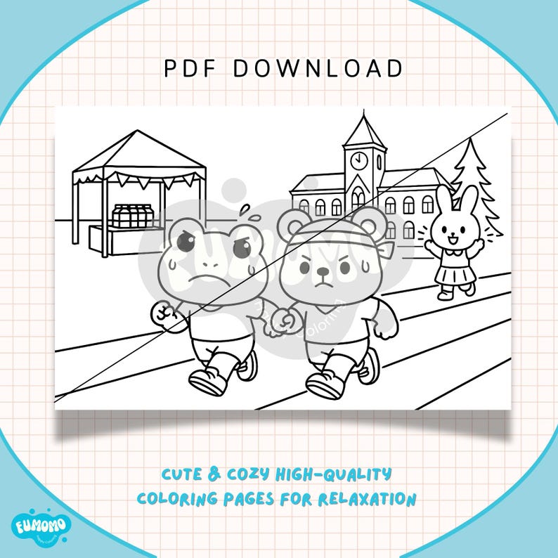 Animal Friends Sports Day Coloring Pages | School Sports | Printable ...