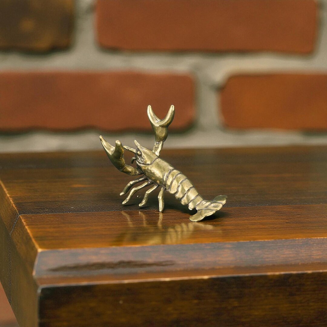 Vintage Brass Lobster Figurine – Miniature Metal Sculpture - Etsy