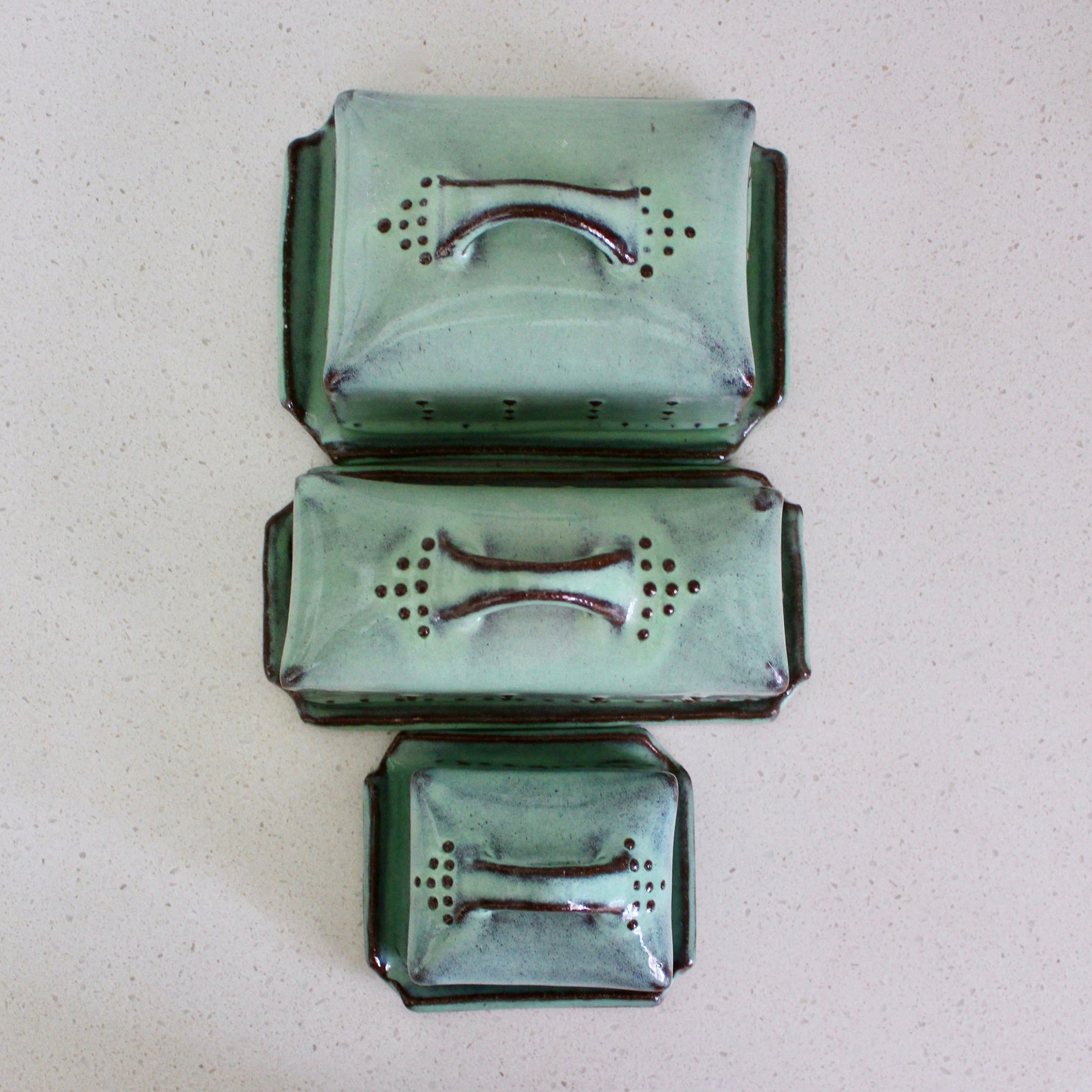 Small / Mini Butter Dish With Lid Half Butter Stick Rustic - Etsy