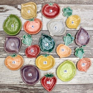 Fruit & Veggie Ring Dish Colorful Garden Vegetables - Etsy