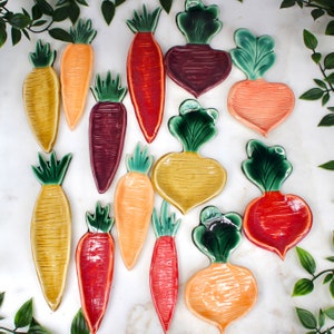 Fruit & Veggie Ring Dish - Colorful Garden Vegetables - Jewelry Tray ...