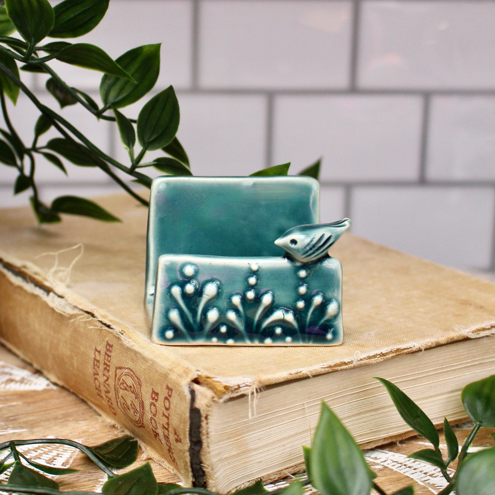 Business Card Holder for Desk Bird Lover Modern Office - Etsy