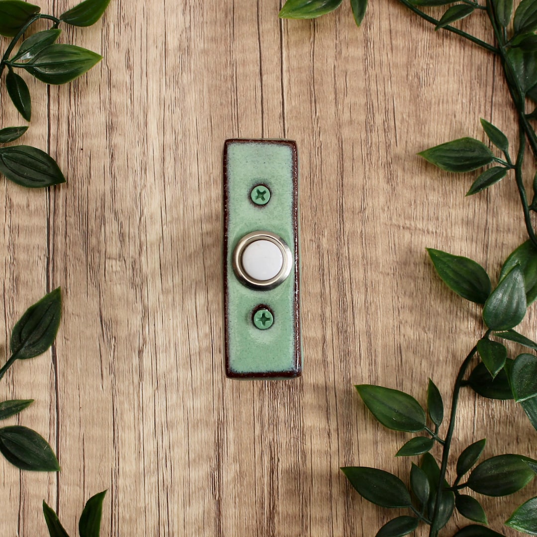 Rectangle Doorbell Plate Cover With Standard Button - Ultra Modern Tile ...