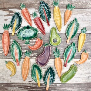 Fruit & Veggie Ring Dish Colorful Garden Vegetables - Etsy