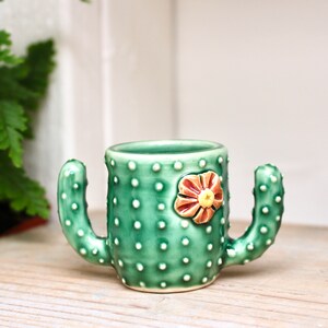 Cactus Shot Glass Succulent Espresso Cup Handmade Ceramic - Etsy