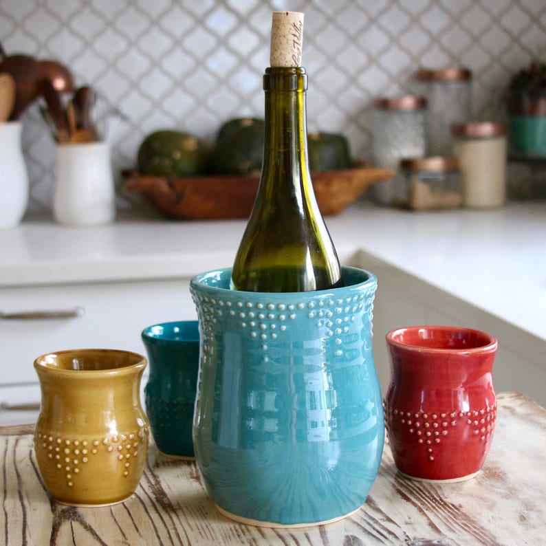 Kitchen Utensil Crock Handmade Utensil Holder Medium Size - Etsy Australia