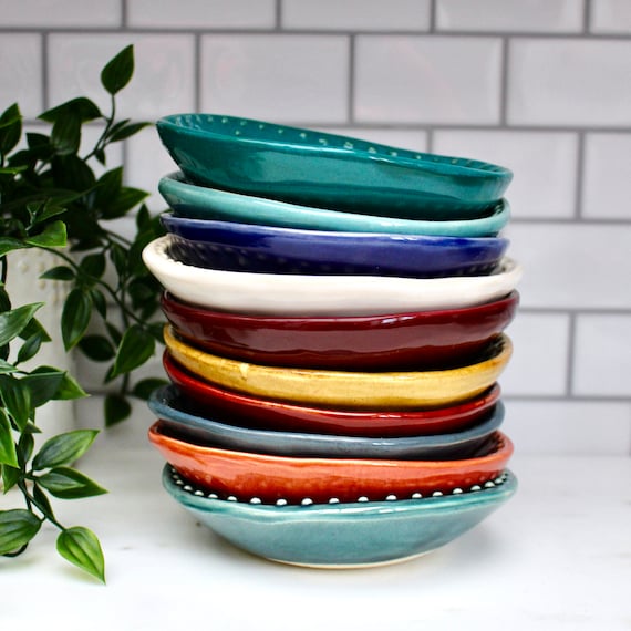 Colorful Handmade Pottery Bowls Dinner Bowl Modern - Etsy