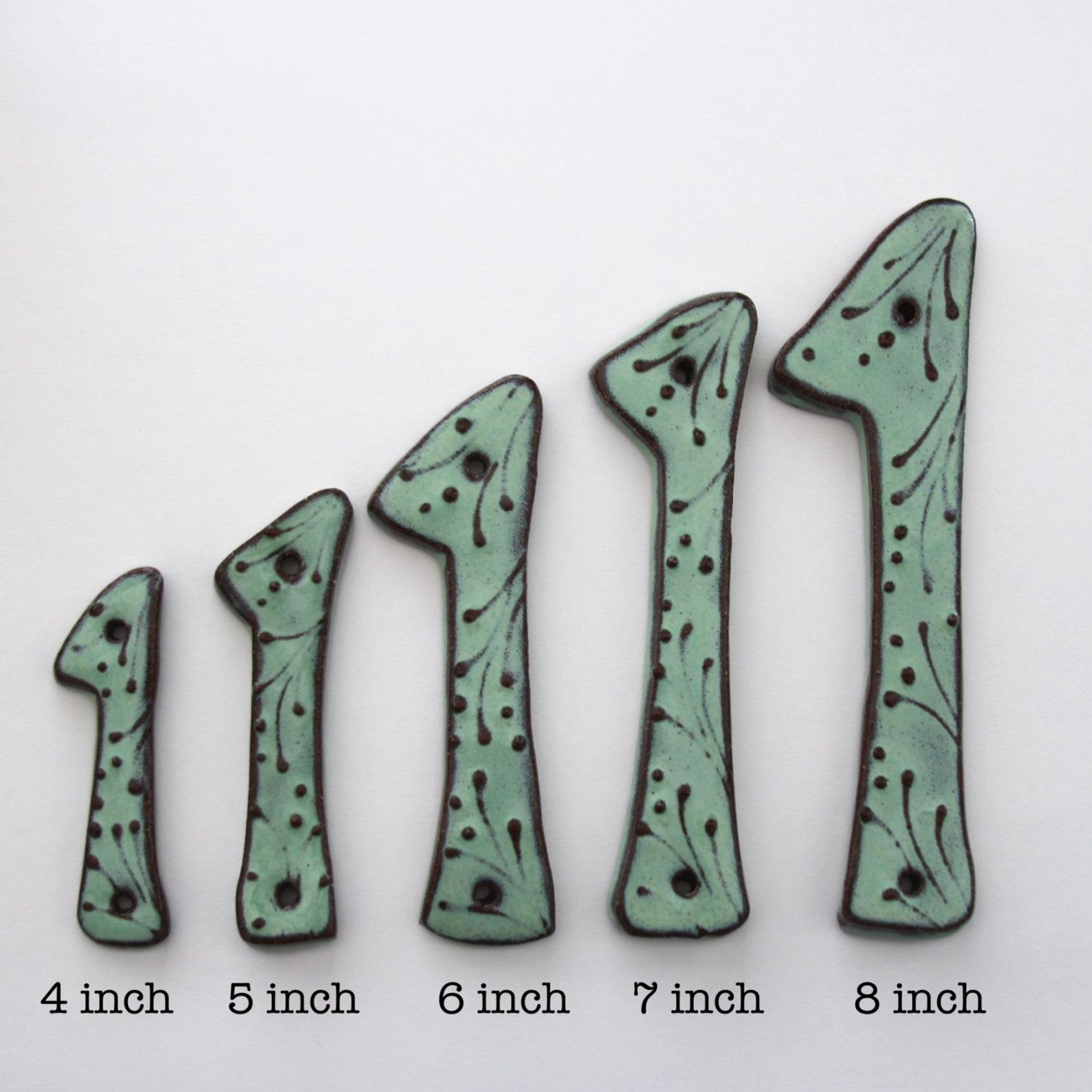 Large Outdoor Ceramic House Numbers or Letters - 7 Inch or 8 Inch Size ...