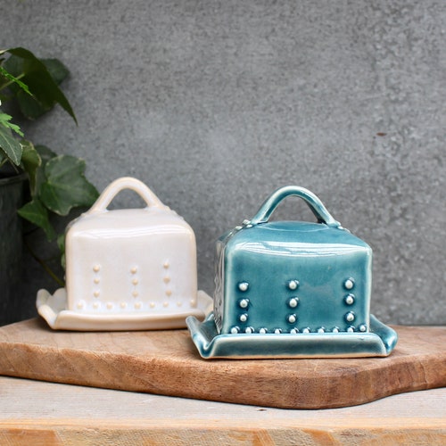 Small / Mini Butter Dish With Lid Half Butter Stick Rustic - Etsy