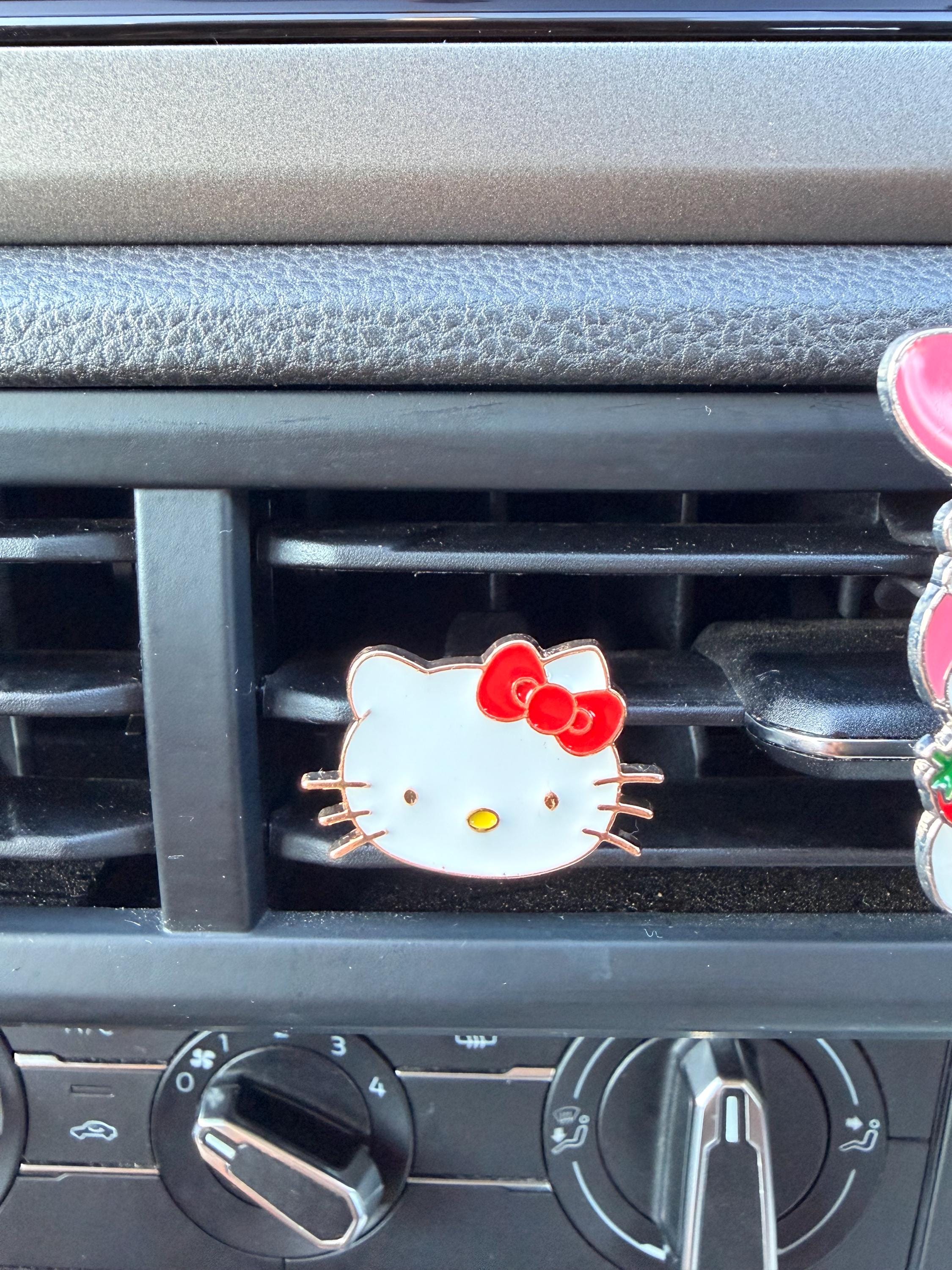 Cute Sanrio Hello Kitty Car Air Vent Clip | Decorative Car Vent Charms ...