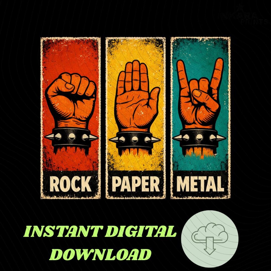 Rock Hand Gesture PNG, Heavy Metal Humor, Band Music Shirt Design - Etsy