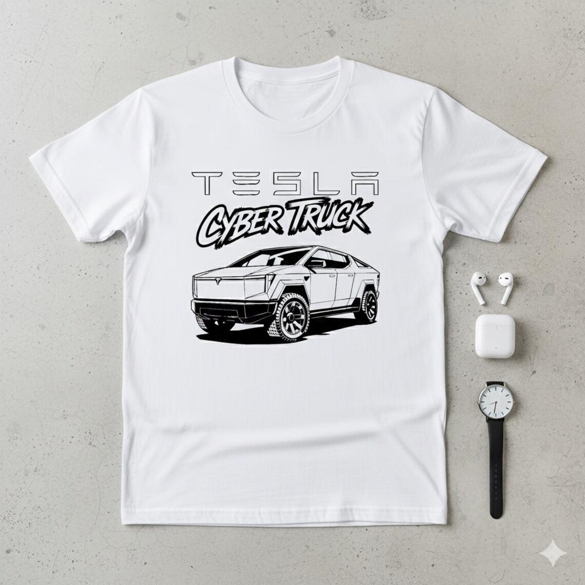 Tesla Cybertruck SVG Vector for Cricut, Cybertruck PNG, T Shirt Design ...