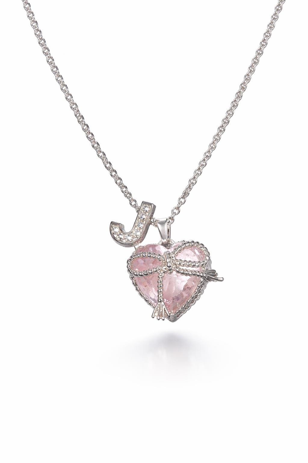 Personalised Heart Necklace, With Letter Pendant, Women Girls Initial ...