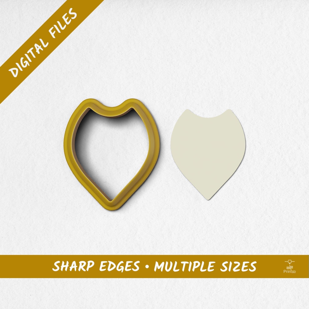 Shield 02 Polymer Clay Cutter | Digital STL Files | 10 Sizes - Etsy