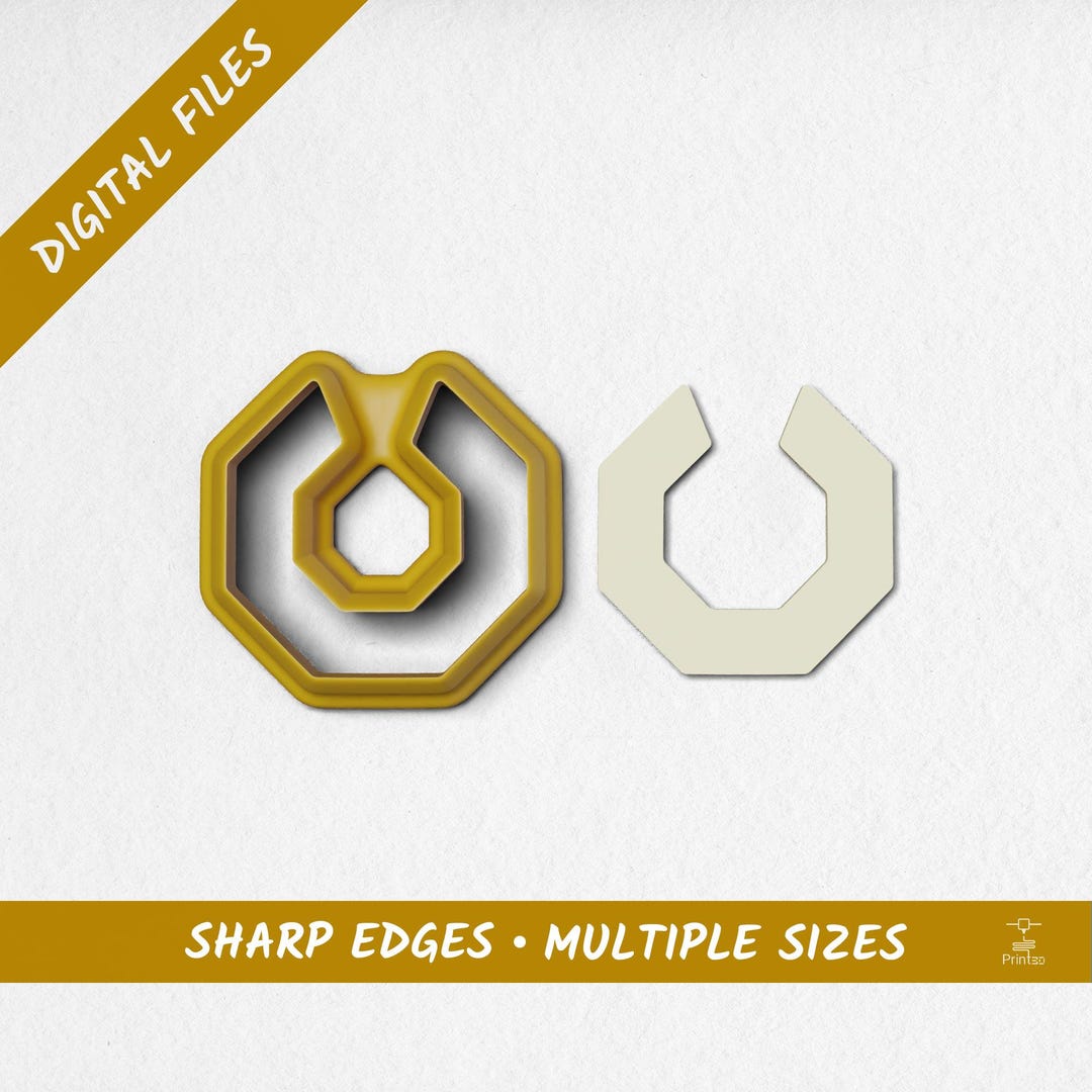 Octagon Polymer Clay Cutter | Digital STL Files | 10 Sizes - Etsy